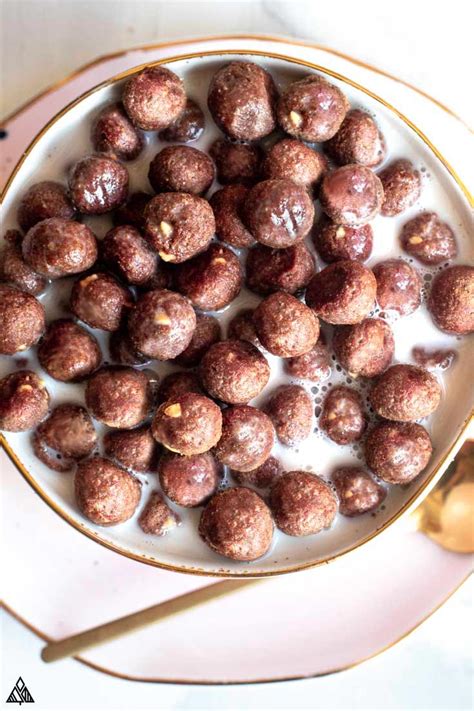 Low Carb Keto Cocoa Puffs Keto Cereal Recipe Little Pine Kitchen