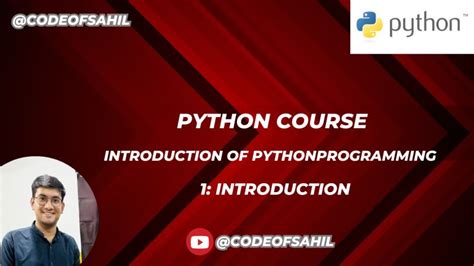 learn python with my first video sahil kumar posted on the topic