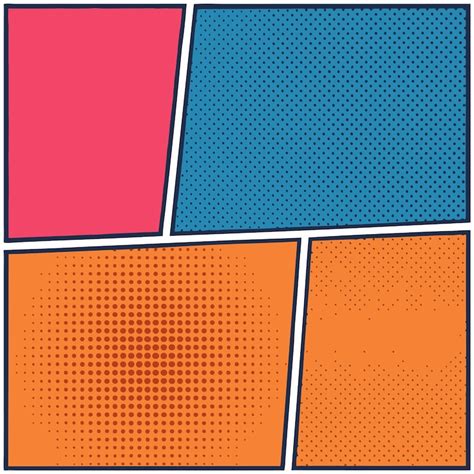Comic Vorlage Retro Vektoren Lade Kostenlose Hochwertige Vektoren