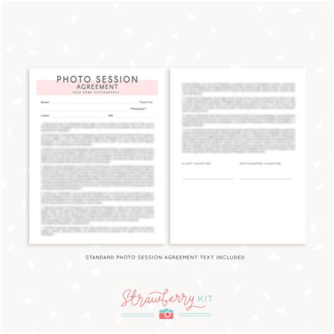 Photo Session Contract Template