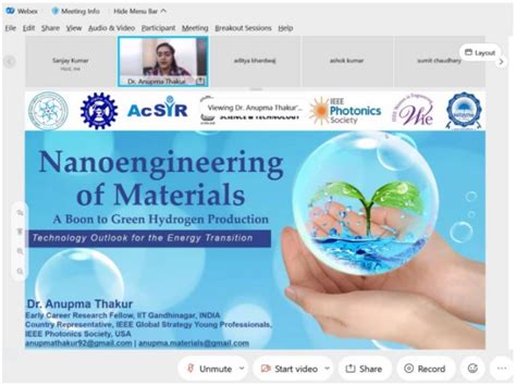 Ieee Day 2021 Event Series Webinar Talk On Nanoengineering Of Materials A Boon To Green