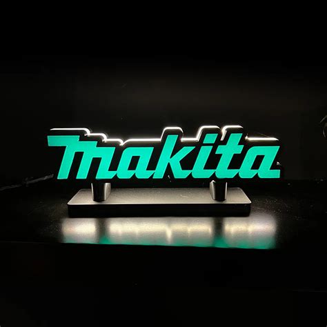 Makita Powertools Logo Led Lightbox Tool Light Box Easy To Print