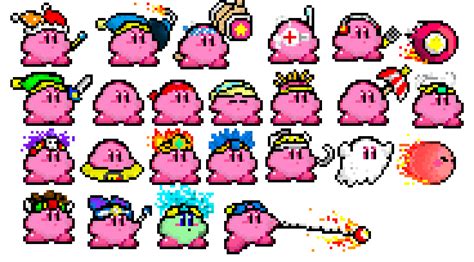 16 Bit Kirby Sprite Sheet Pixel Art Pixel Art Games Sprite Images