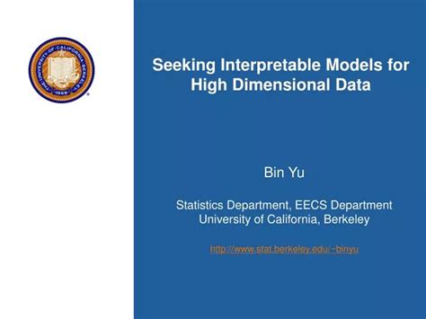Ppt Seeking Interpretable Models For High Dimensional Data Powerpoint