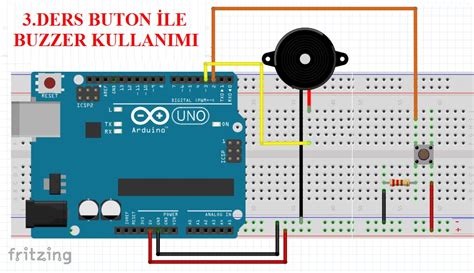 mBlock ile Arduino Ders Buton ile Buzzer Kontrolü