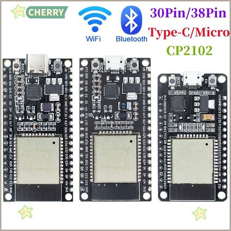 Cherry3 Esp32 Esp 32s Development Board Esp Wroom 32 Dual Mode Wifi Bluetooth Microcontroller