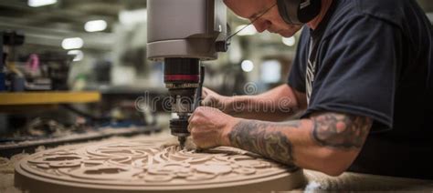Cnc Machine Crafting Unique Furniture Showcasing Technology