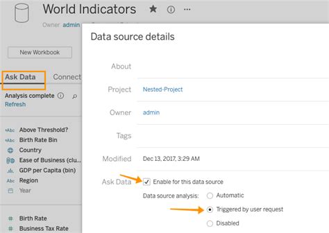 Advanced Deployment Turn Off Ask Data For Large Data Source Scaling