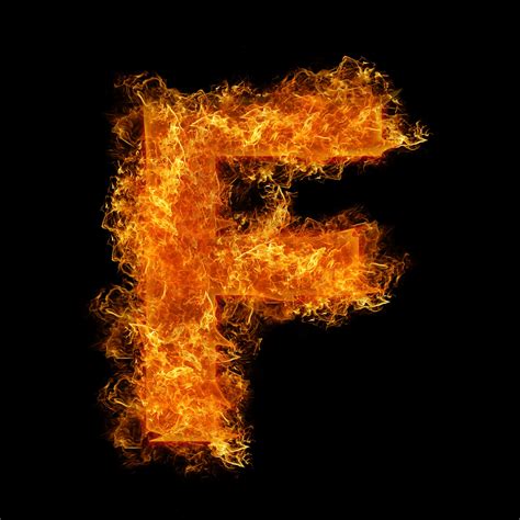 Letter F Fire