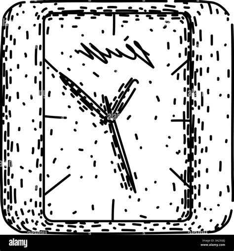 Alarm Clock Sketch Hand Drawn Vector Stock Vector Image And Art Alamy