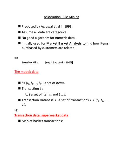 Association Rule Mining Assume All Data Are Categorical No Good