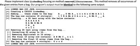 Solved Help Me Complete The Output With These Java Files