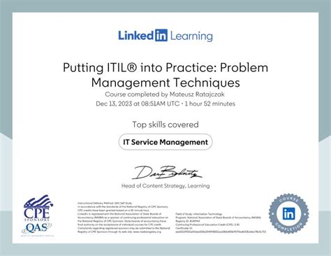 mateusz ratajczak on linkedin certificate of completion