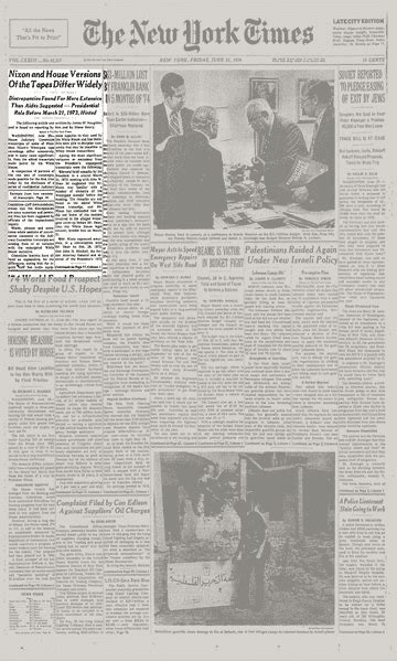 Nixon And House Versions Of The Tapes Differ Widely The New York Times