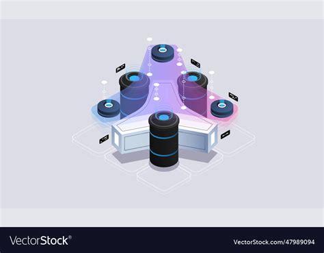 data analysis processing big computing royalty free vector