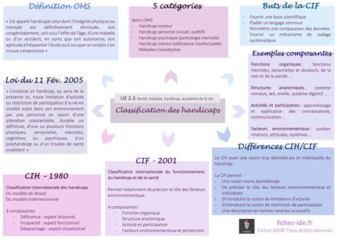 1 Schéma Classification des handicaps Fiches IDE