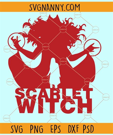 Scarlet Witch Svg Scarlet Witch Logo Svg Scarlet Witch Clipart Svg Scarlet Witch Svg Files