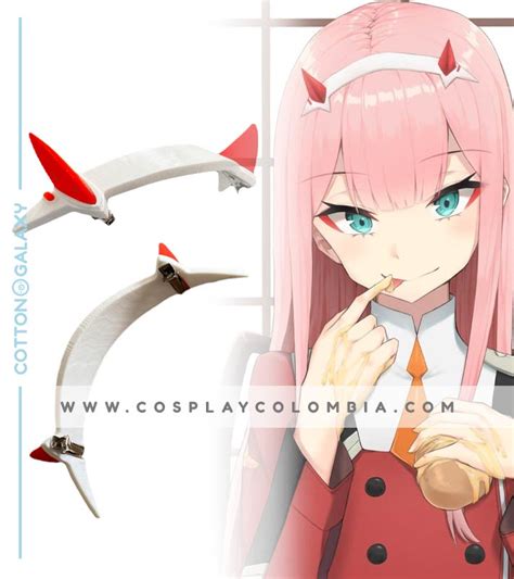 Zero Two Diadema Darling Props Cosplay Colombia Tienda
