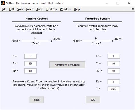 Control System Parameters Window Download Scientific Diagram