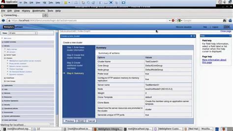 Cluster Creation In Websphere Application Server V 85 Using Cell