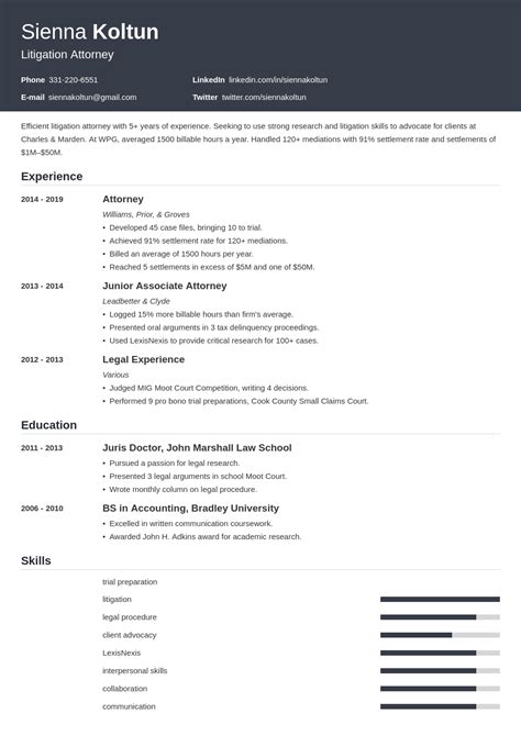 Solicitor Cv Examples Template And Guide For