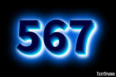 567 Text Effect And Logo Design Number