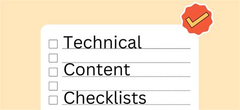 Everydevelopers Technical Content Checklists