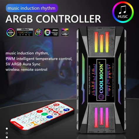 argb controller 4pin pwm 5v 3pin argb cooling fan grandado