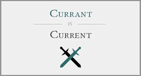 Currant Vs Current