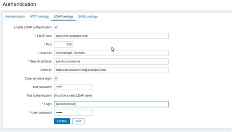 Zabbix 50 Ldap Config Zabbix Forums