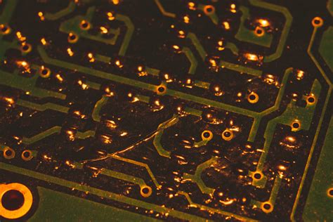 전자 회로 기판 추상적 인 배경 컴퓨터 마더보드를 닫습니다 컴퓨터의 마이크로 요소 지능형 기술 공학에 대한 스톡 사진 및 기타 이미지 Istock