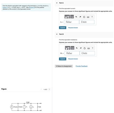 Solved Part AFind The Norton Equivalent With Respect To The Chegg Com