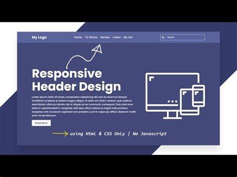 How To Create A Responsive Header Responsive Web Design Tutorial For Beginner Web Design