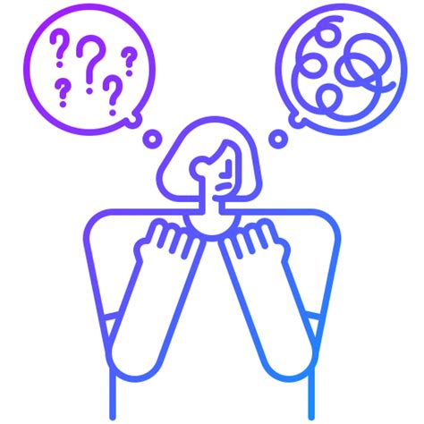 Anxiety Generic Gradient Outline Icon