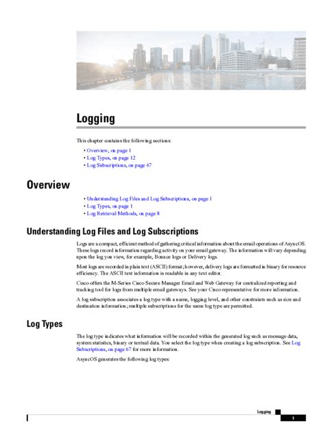 Fillable Online Documentspubdocumentlogging Cisco Logginglogging