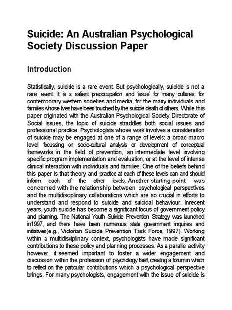 intro paper pdf suicide psychology