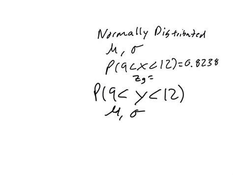solved the area under a particular normal curve between 9 and 12 is 0