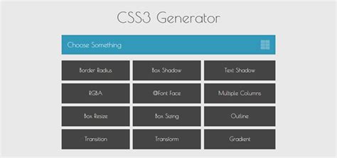 CSS Generator Nathan Eyre Web Developer