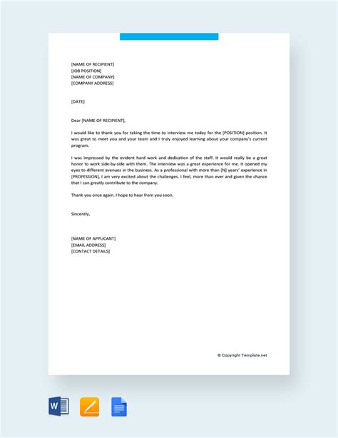 Free Professional Letter Templates Editable And Printable
