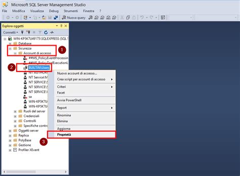 Configurazione Delle Autorizzazioni Di Accesso Per Sql Server Ready Pro Manuale Utente