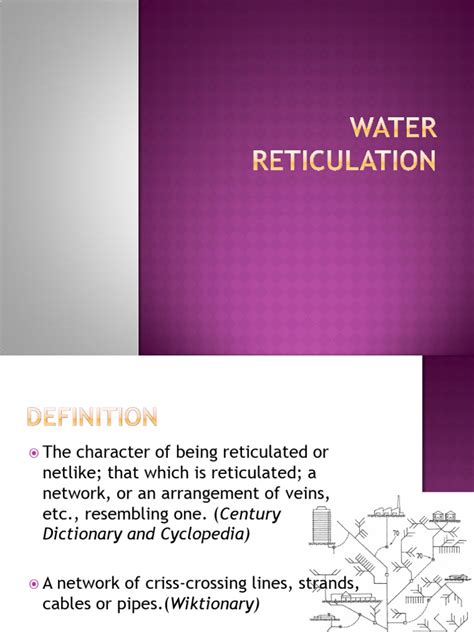 Water Reticulation Pdf Pipe Fluid Conveyance Civil Engineering