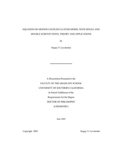 Equation Of Motion Coupled Cluster Model With Single And Double