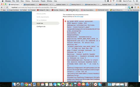Drupal 8 Installation Fails With An Ajax Error After Modules Installed 2320407