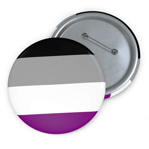 Asexual Pride Asexual Flag Badge Pin Back Button Lgbt Pins Etsy