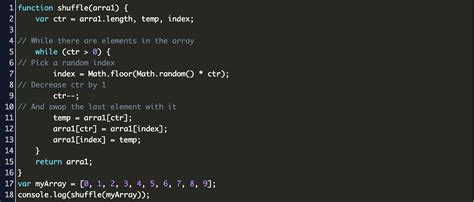 Shuffle An Array In Java