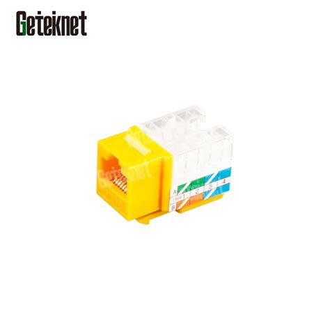 Gcabling 8p8c LAN CAT6 RJ45 Keystone Jack CAT6A Ethernet Coupler Cat5e CAT6A Jack China Cat 6