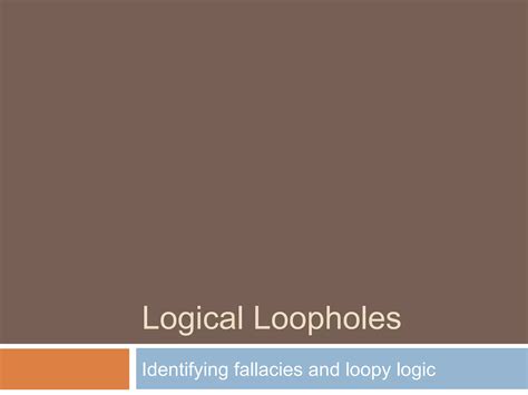 Logical Fallacies 1 PPT