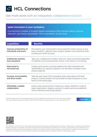 HCL CONNECTIONS PDF Social Networking Internet