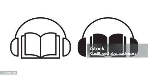 오디오북 아이콘은 라이너와 솔리드 스타일로 설정되어 있습니다 0명에 대한 스톡 벡터 아트 및 기타 이미지 0명 개념 개념과 주제 Istock