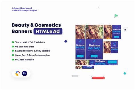 Beauty And Cosmetics Banners Html5 Gwd And Psd Beauty And Cosmetics